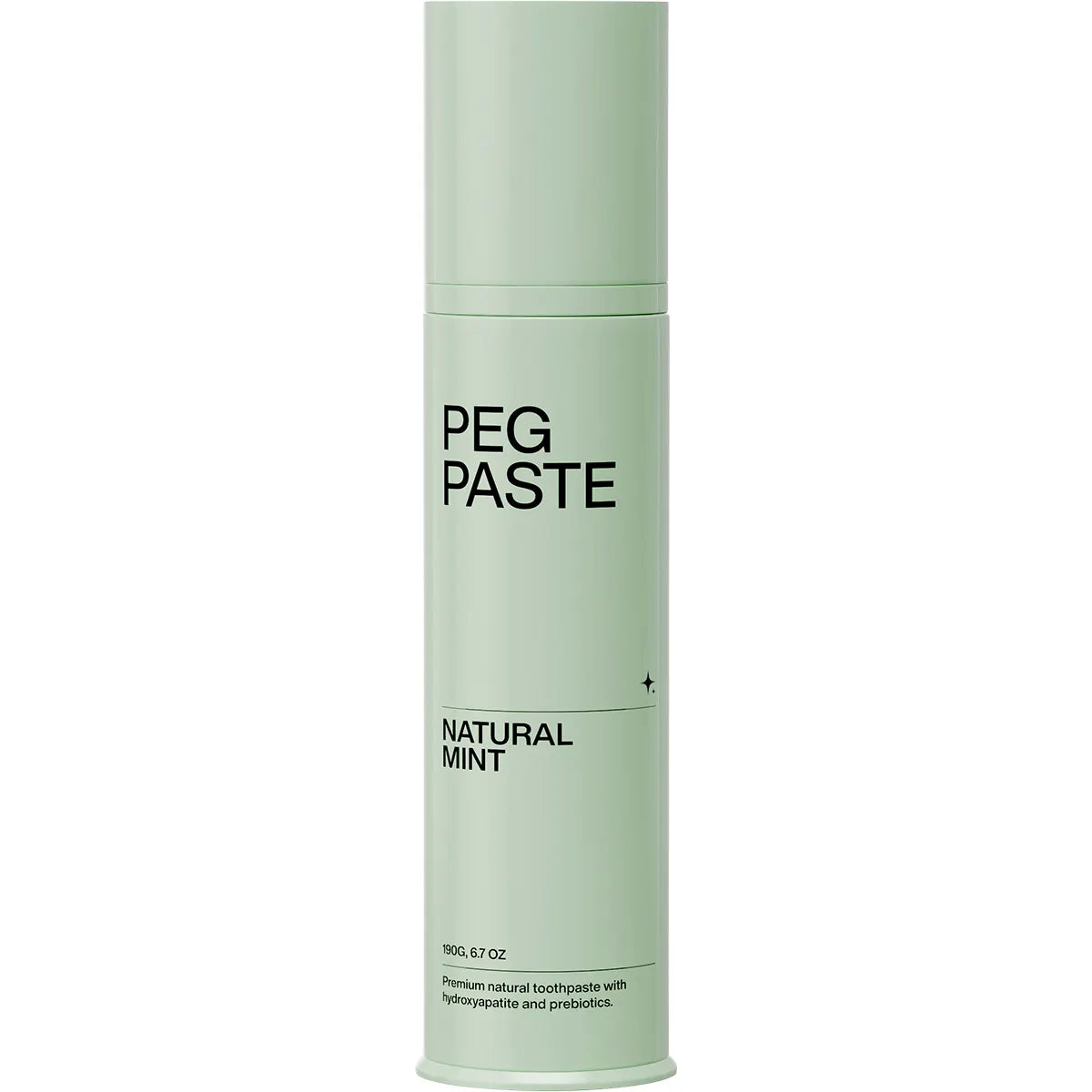 Peg Paste Natural Toothpaste with Hydroxyapatite Natural Mint 190g