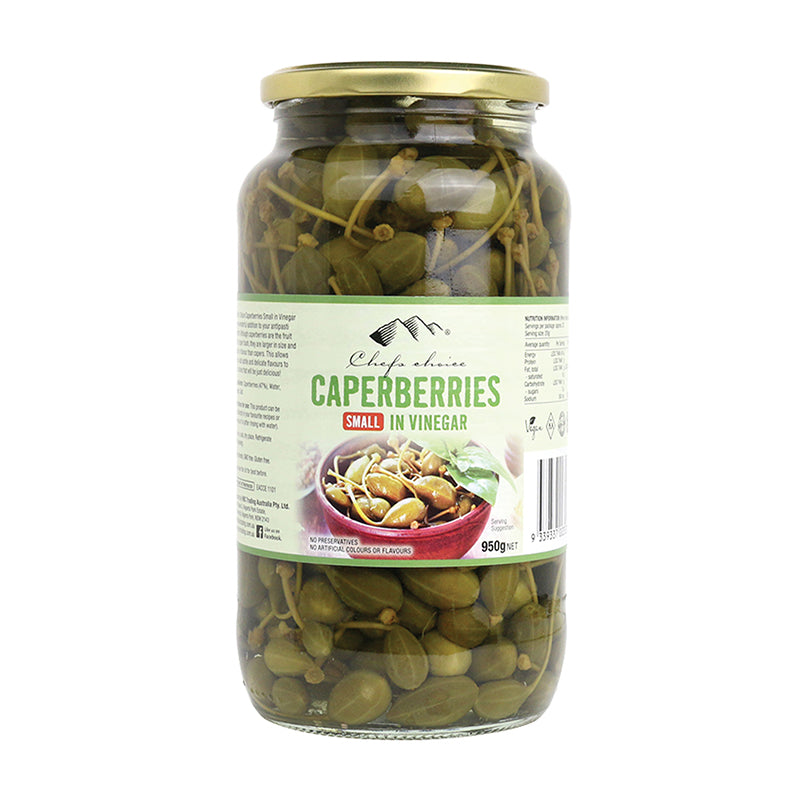 Chef's Choice Caperberries in Vinegar 950g – Organics on a Budget