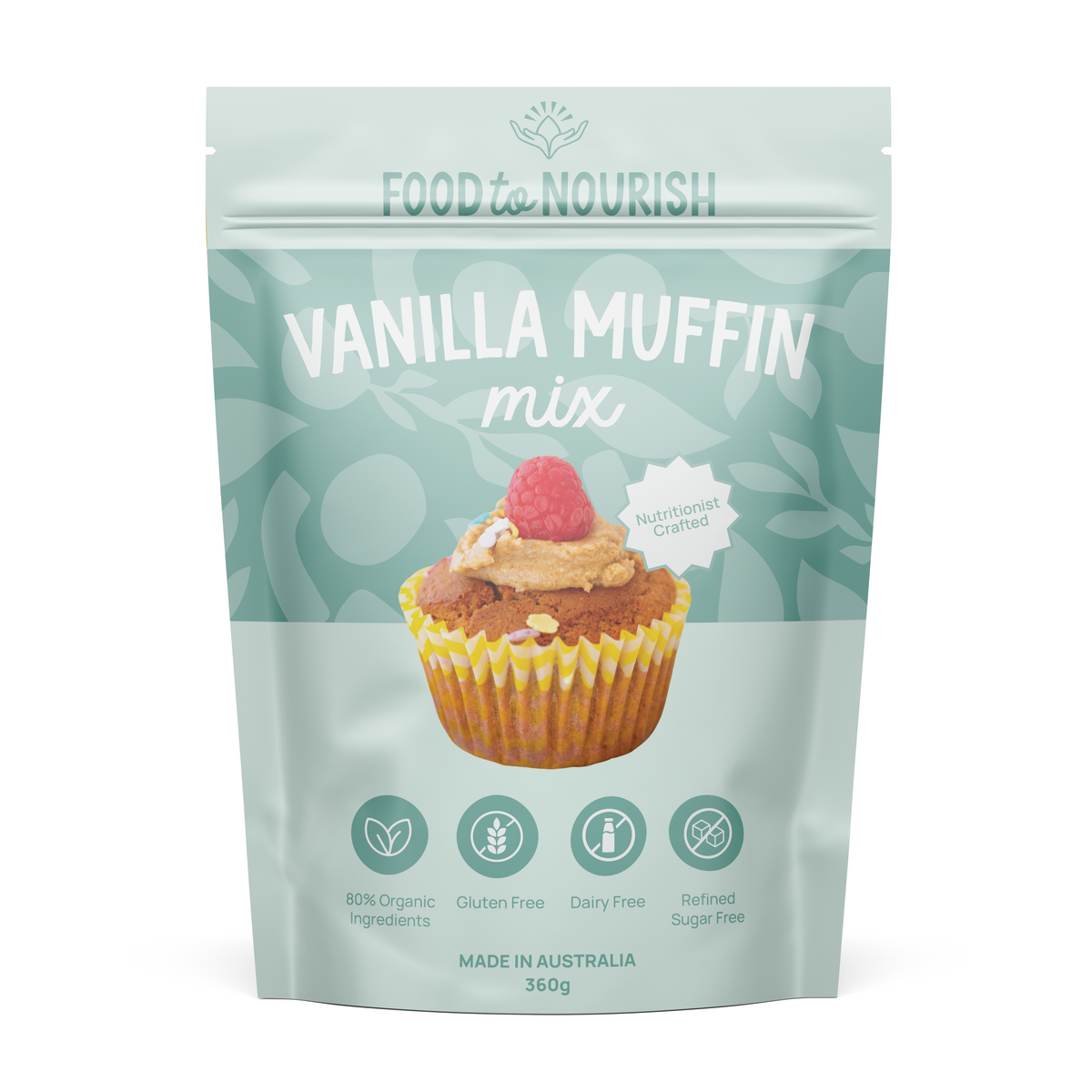 Food to Nourish Muffin Mix Vanilla 360g – Organics on a Budget
