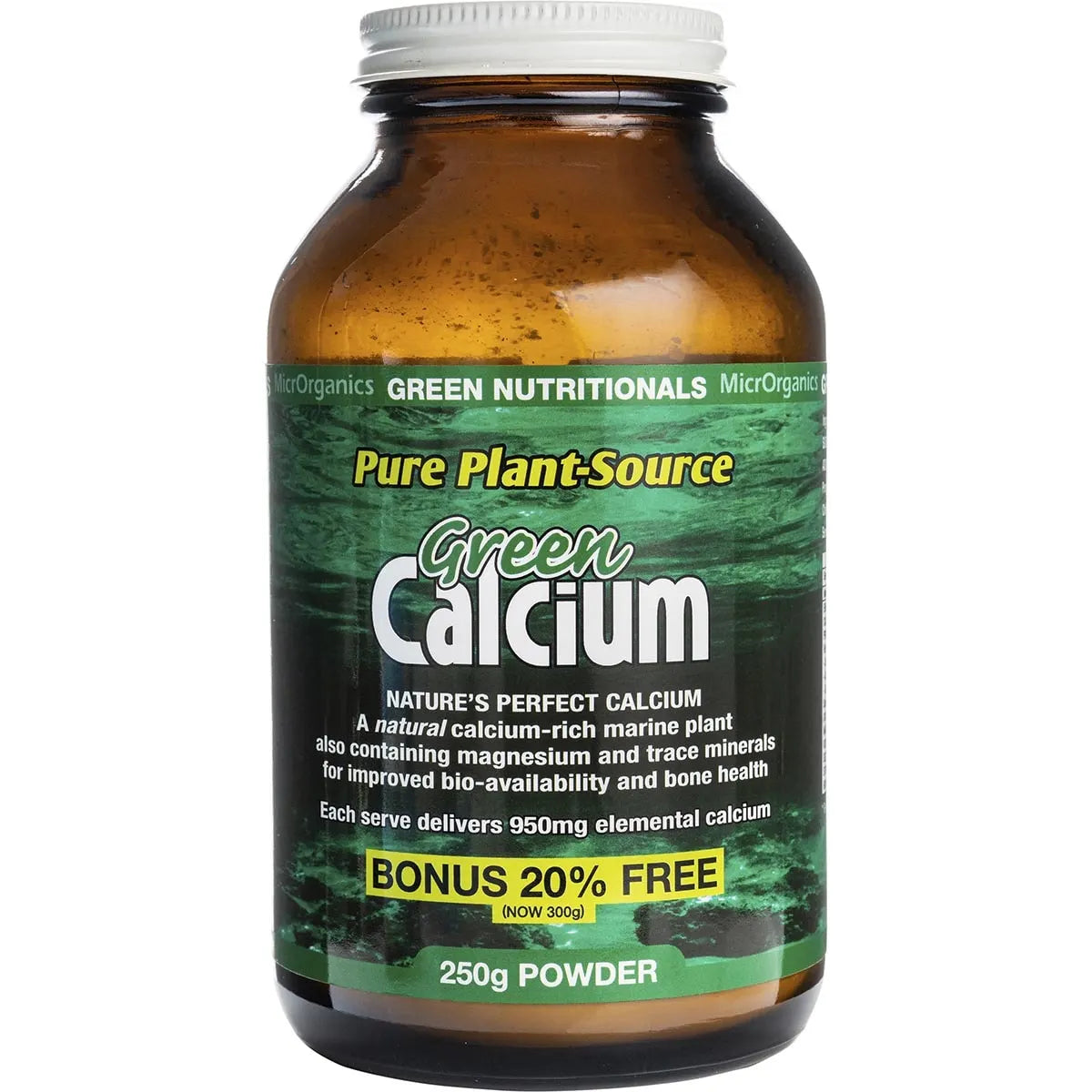 Green Nutritionals Green Calcium Powder 250g – Organics on a Budget