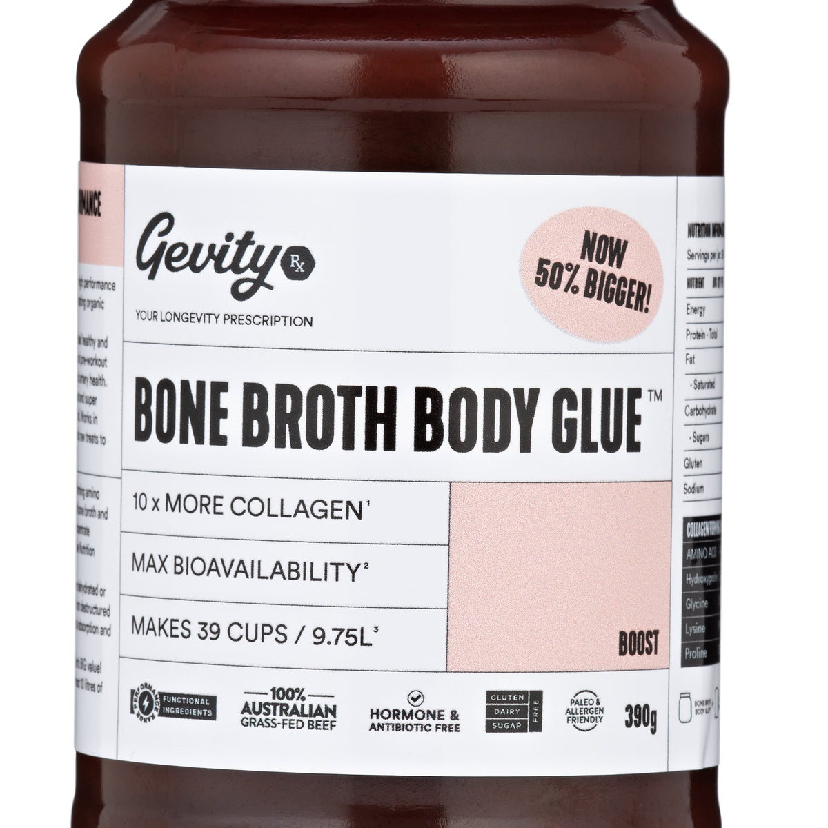 Gevity Rx Bone Broth Body Glue Boost 390g – Organics on a Budget