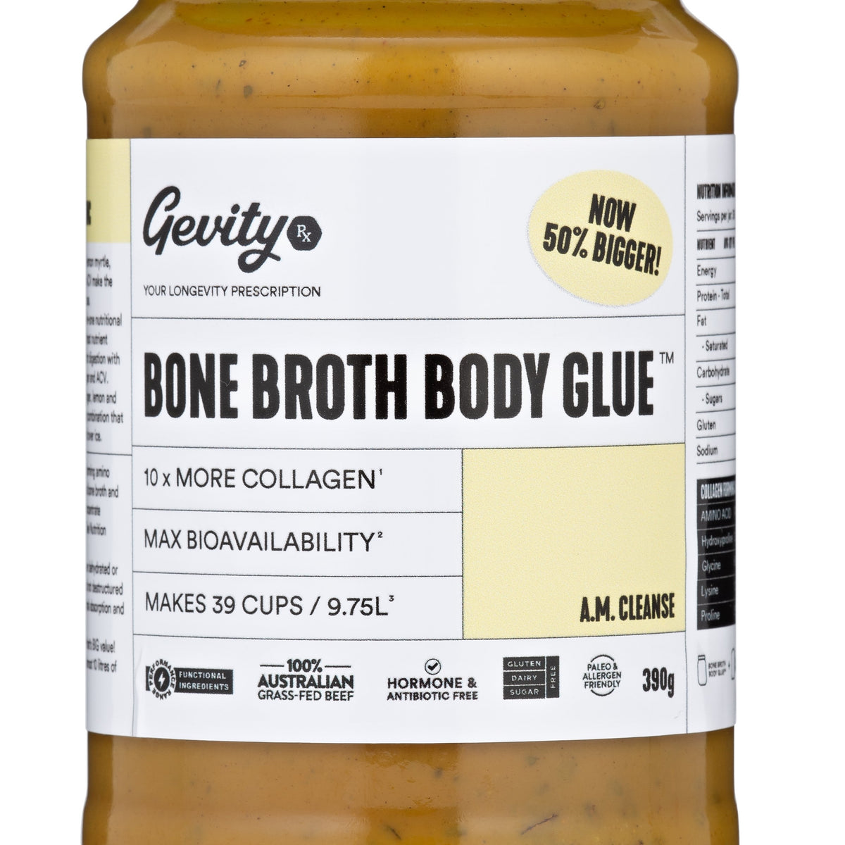 Gevity Rx Bone Broth Body Glue Cleanse 390g