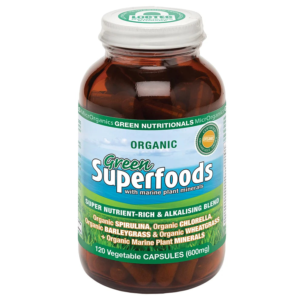 Green Nutritionals Organic Green Superfoods with Marine Plant Minerals ...