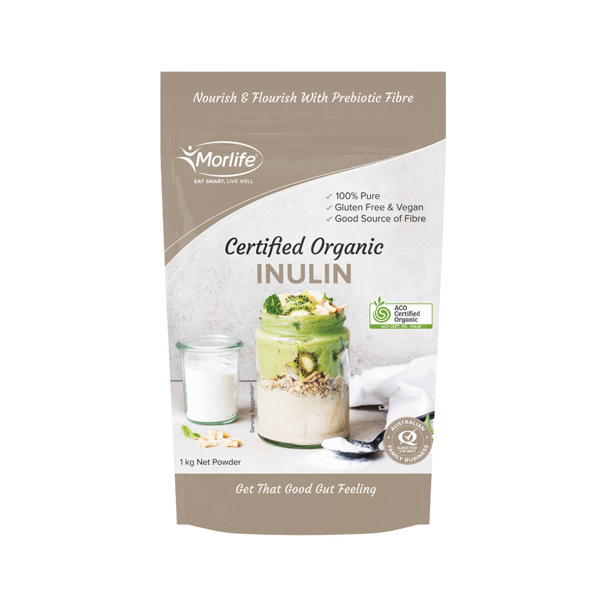 Morlife Organic Inulin Powder 1kg – Organics on a Budget