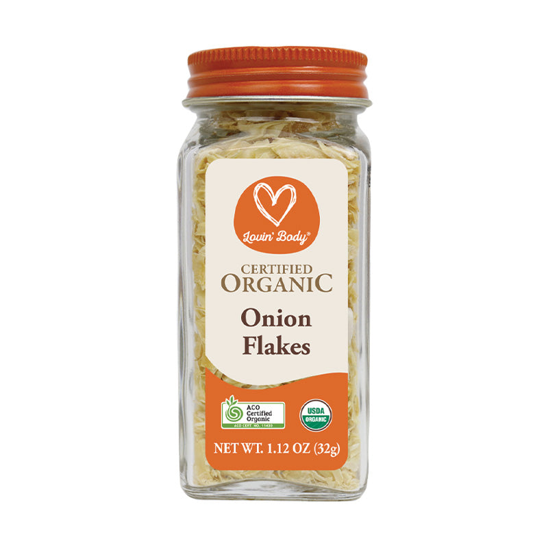 Lovin' Body Certified Organic Onion Flakes 32g – Organics on a Budget