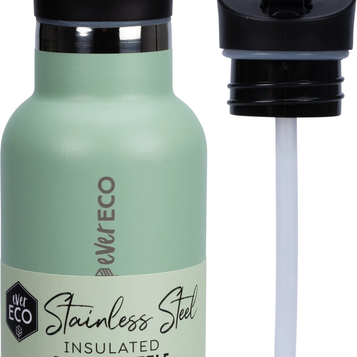 Ever Eco Insulated Stainless Steel Bottle Sip Lid 350ml - Sage