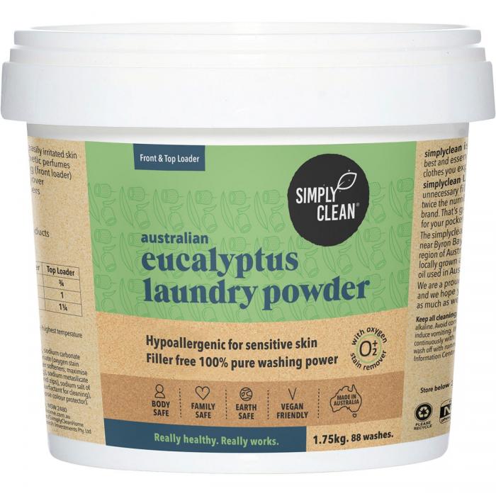 Simply Clean Simply Australian Eucalyptus Laundry Powder 1.75kg