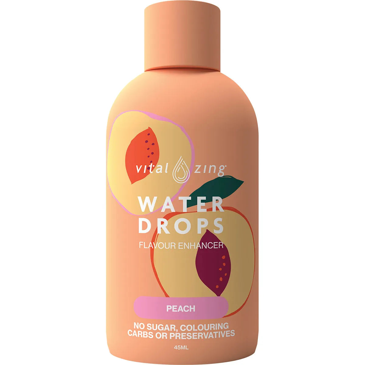 Vital Zing Water Drops Peach 45ml – Organics on a Budget