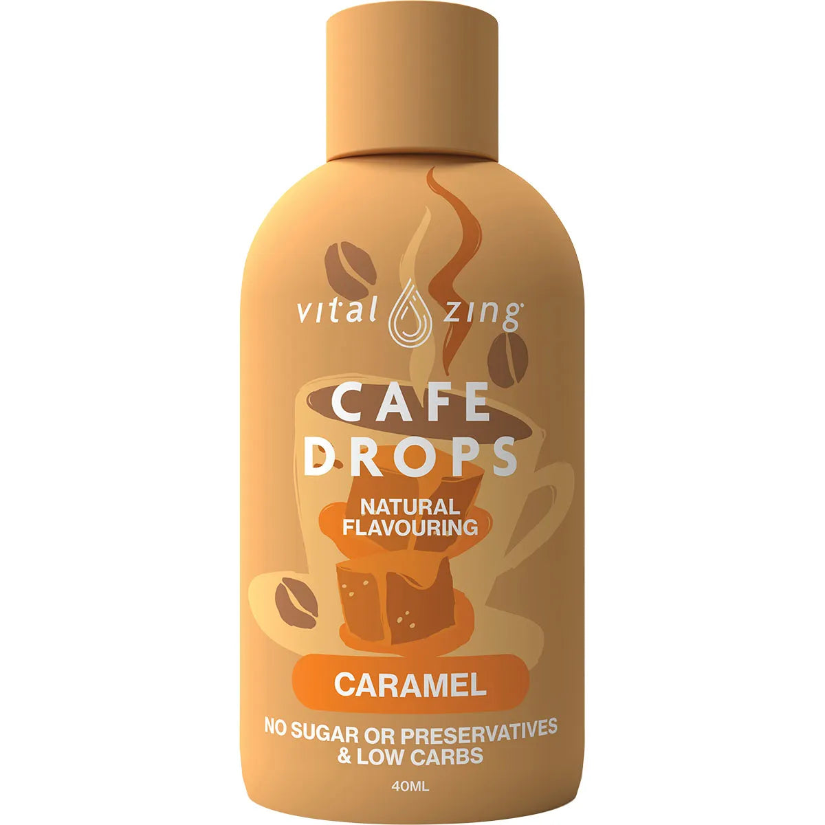 Vital Zing Café Drops Caramel 40ml – Organics on a Budget