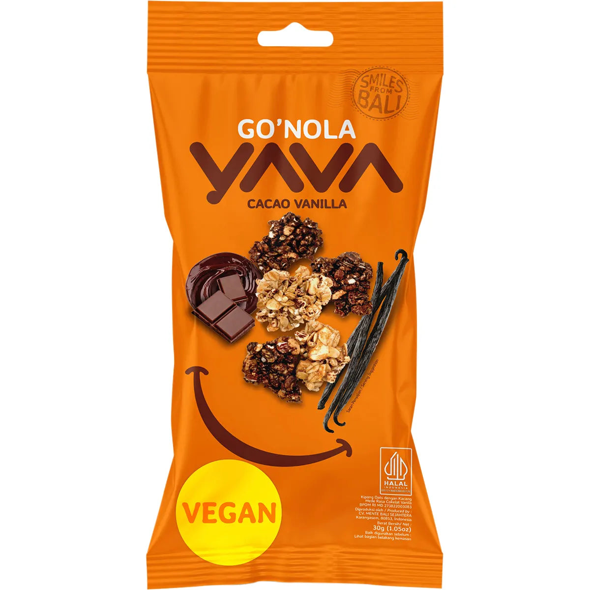 Yava Go'Nola Cacao Vanilla 30g x 12 – Organics on a Budget