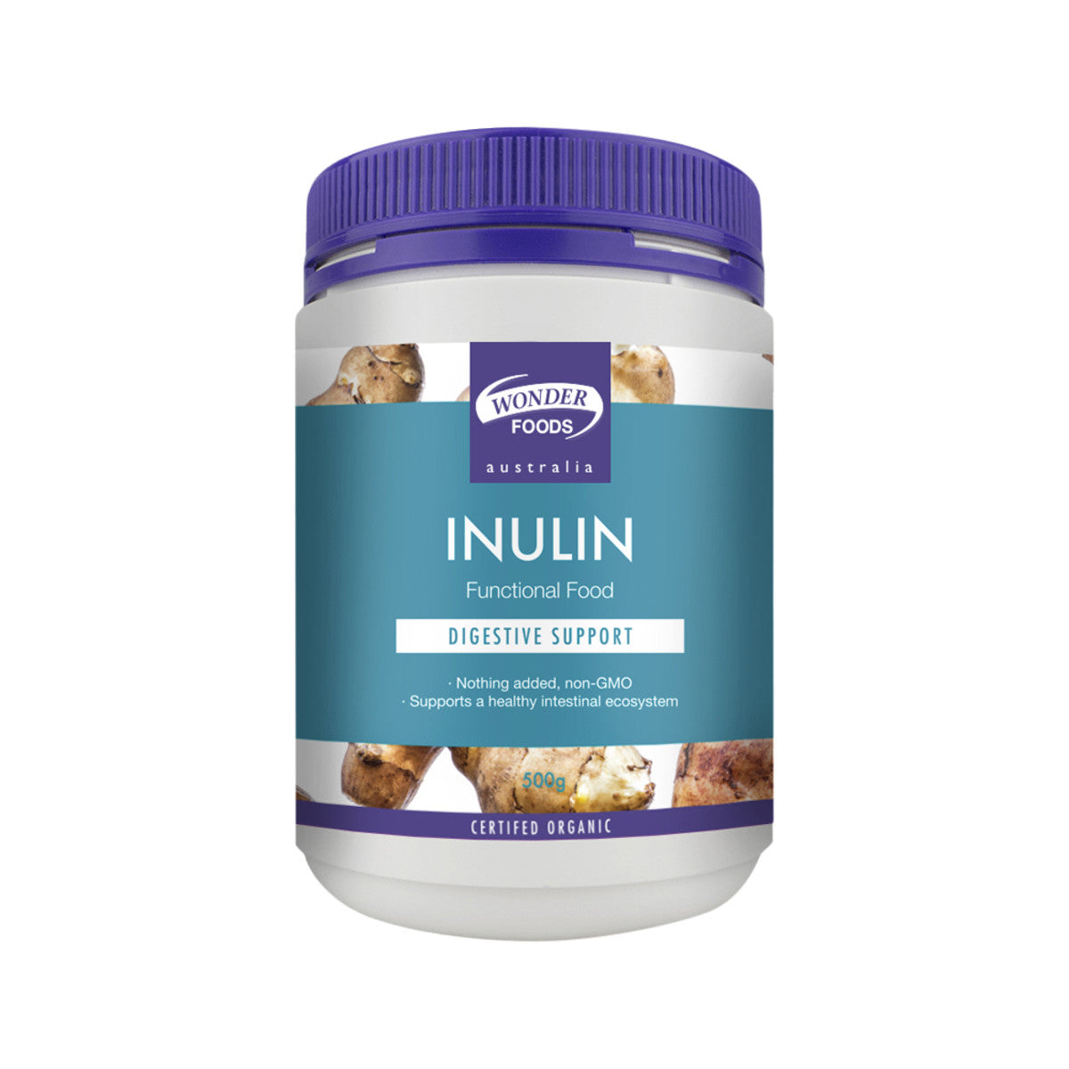 Wonder Foods Certified Organic Inulin 500g – Organics on a Budget